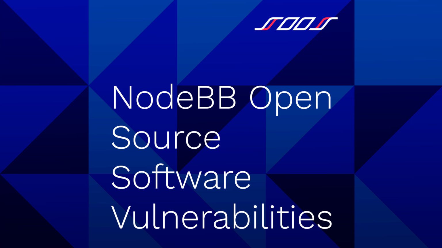 NodeBB Open Source Software Vulnerabilities - SOOS