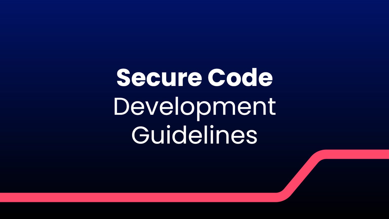 Secure Code Guidelines - SOOS